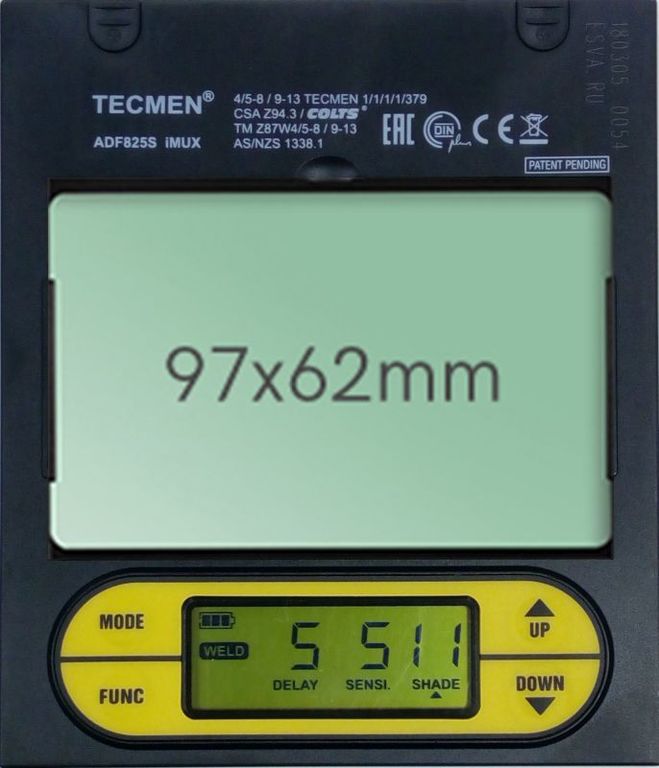 Маска сварщика TECMEN ADF-825S TM16 - купить по ВЫГОДНОЙ цене